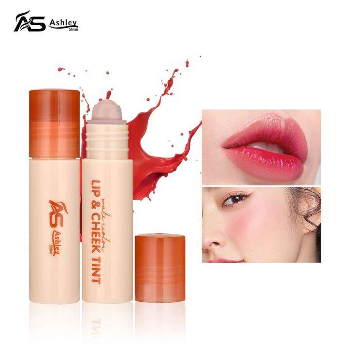Ashley Shine Lip Tint 3.7g Lip Stain Non-Stick Cup Liquid Lipstick Roll ...