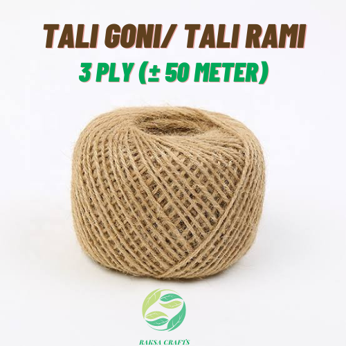 Tali Goni/ Tali Rami 3 PLY ± 50 meter | Lazada Indonesia