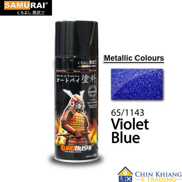 Samurai 65 Natier Blue Metallic Spray Paint 400ml | Lazada