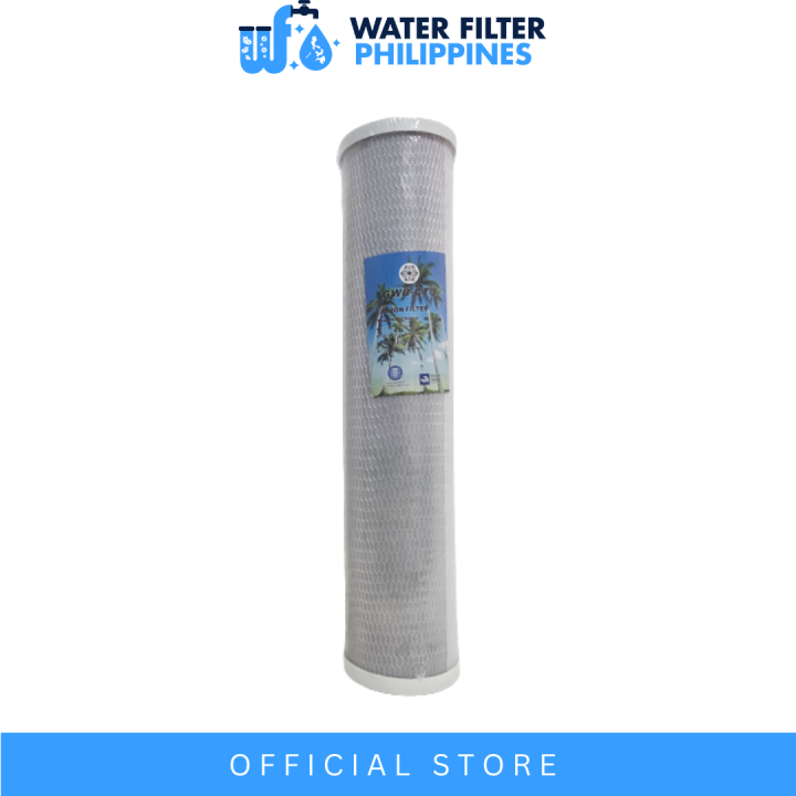 WHITE CARBON BLOCK BB SIZE, WATER FILTER PURIFIER 20"X4.5" | Lazada PH