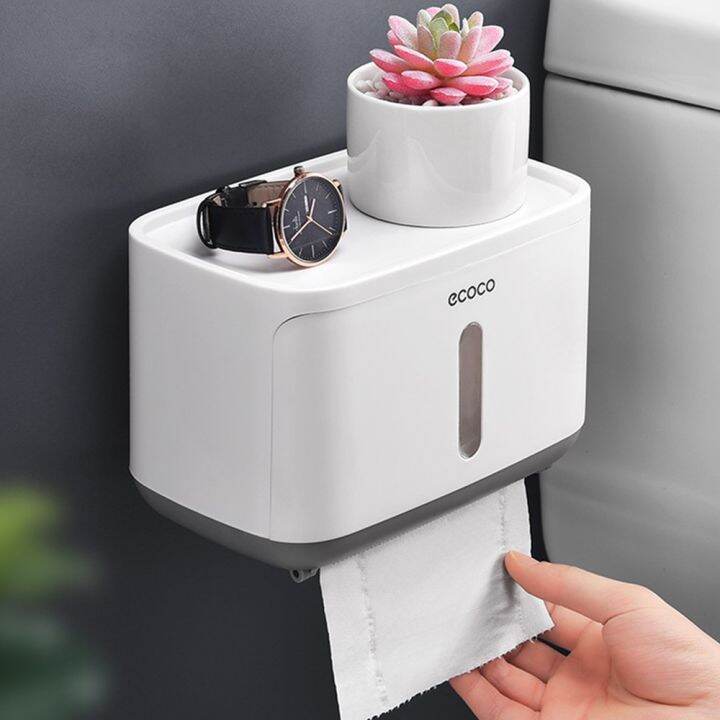Kotak Tisu Gantung Tissue Storage Toilet Paper Box Dispenser Visible ...