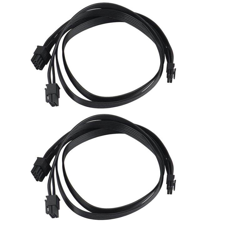 2X Dual PCIe 8 Pin Male to Mini 12 Pin GPU Power Cable for GeForce RTX ...