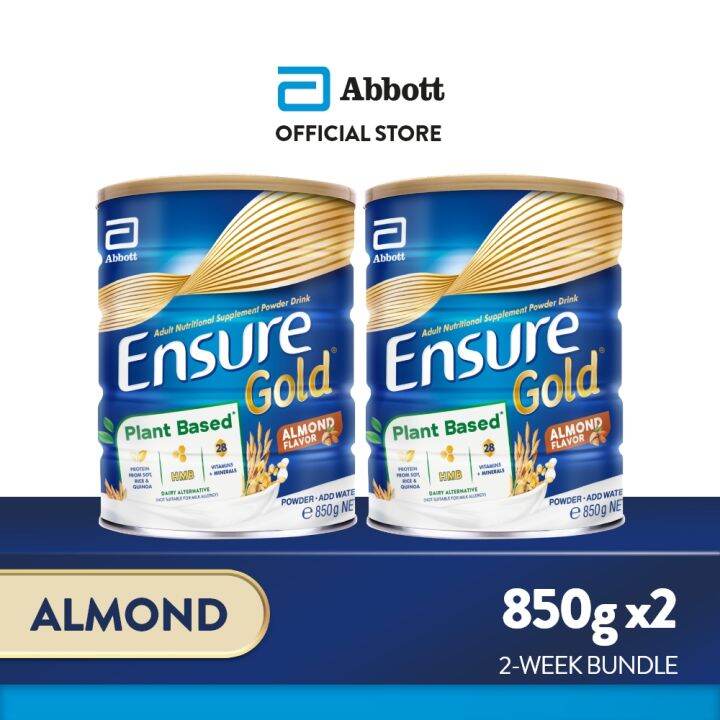 Ensure Gold HMB Plant Based Almond 850g Bundle of 2 For Adult Nutrition | Lazada PH
