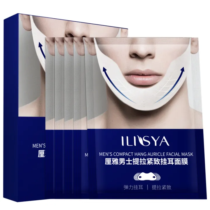 Men V-Line Face Mask Firming V-Shape Facial Mask Lift Tightening the ...
