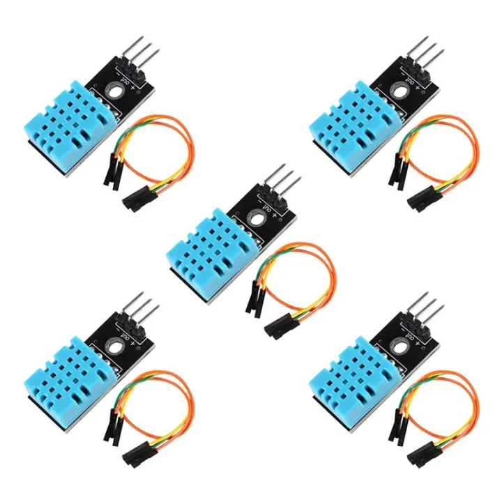 5Pcs Temperature Humidity Sensor Module Digital Temperature Humidity ...