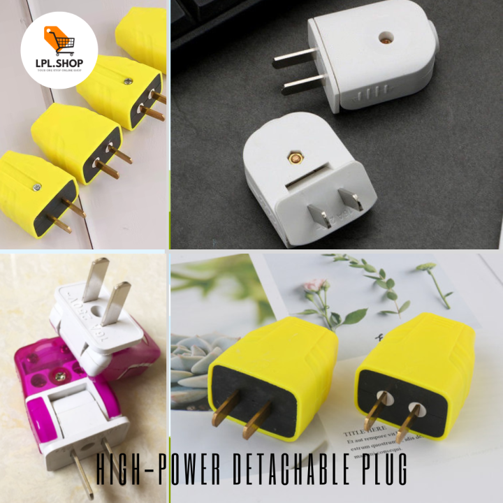 High-Power Single-Phase Two-Pole Plug Detachable Plug 2 Pin 90/180 Degree Rotatable Power Plug ...