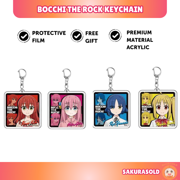 Bocchi The Rock Keychain Anime Keychains Bocchi The Rock Hitori Nijika ...