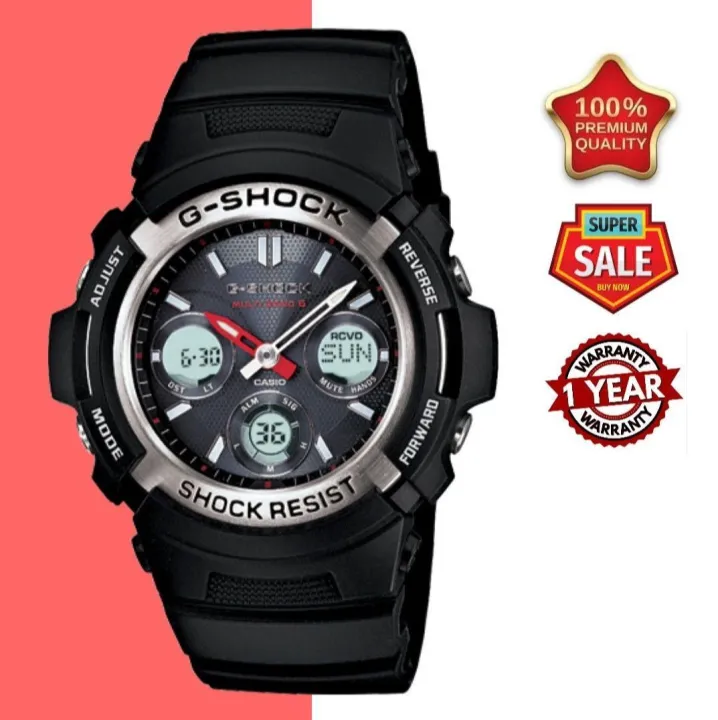 AWG-M100 1A / AWG M100 / AWGM100 ORIGINAL G-SHOCK DUAL-TIME Navy U.S ...