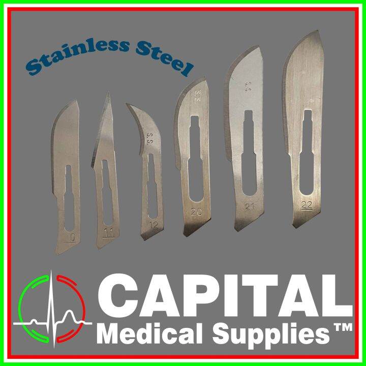 Surgical Blade Stainless Steel Sterile (no: 10), (no: 11), (no: 12 ...