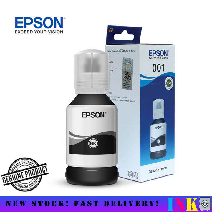 Epson 001 Ink (Black) Original Refill Ink for Epson Printers L4150 ...