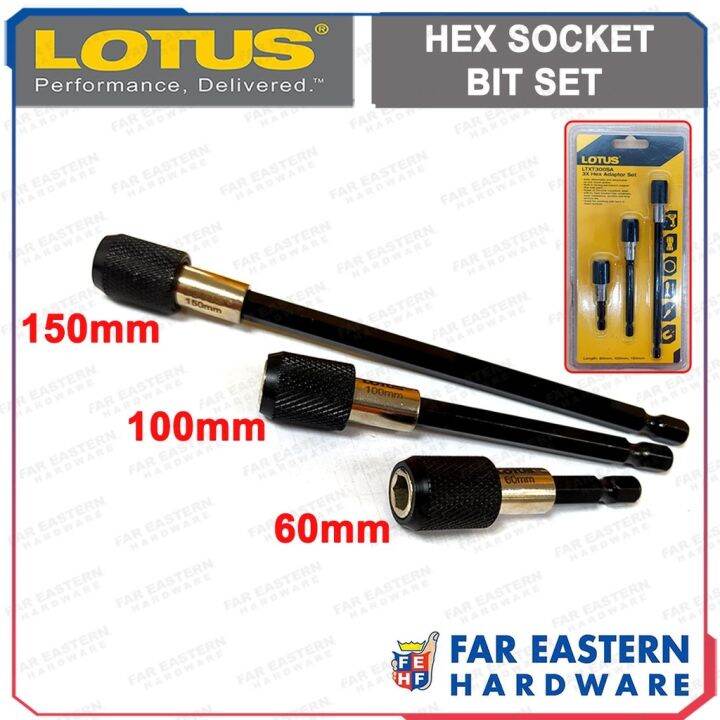 LOTUS Hex Socket Bit Set 3pcs LTXT300SA LTAC | Lazada PH