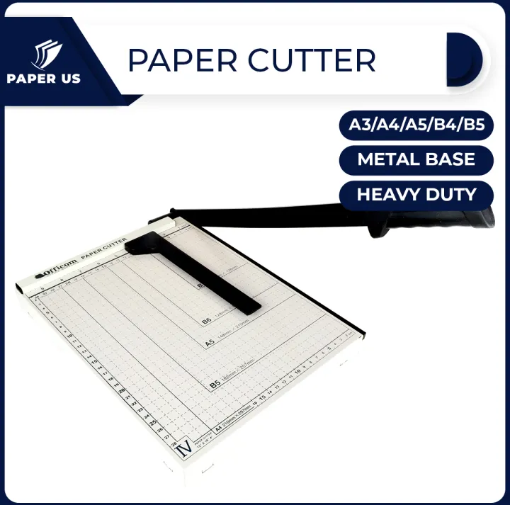Officom Metal based Paper Cutter with Adjuster and Sliding Paper Size ...