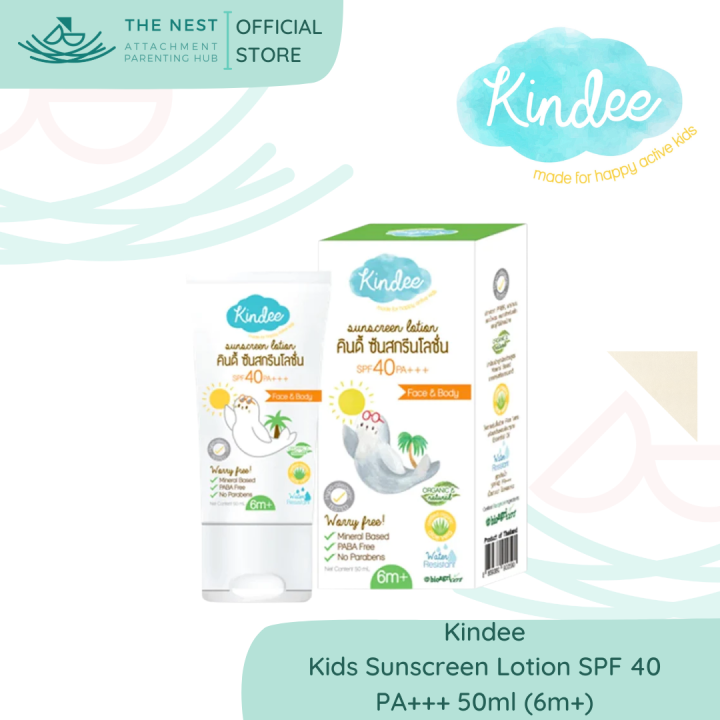Kindee Kids Sunscreen Lotion SPF 40 PA+++ 50ml (6m+) | Lazada PH