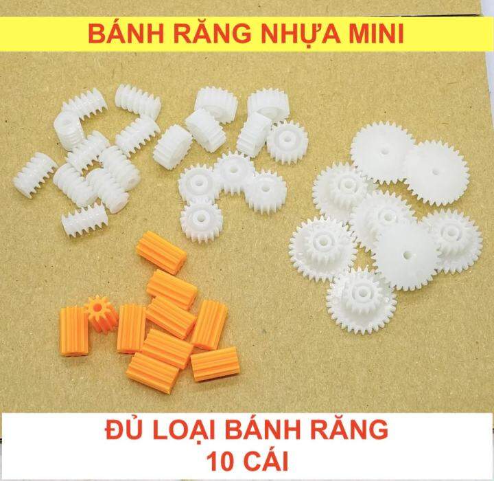 10 cái bánh răng ròng rọc nhựa mini đủ loại trục 2mm | Lazada.vn