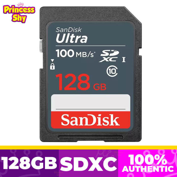 SanDisk 128GB Ultra SDXC UHS-I Memory Card 100mbps SDSDUNR-128G | Lazada PH
