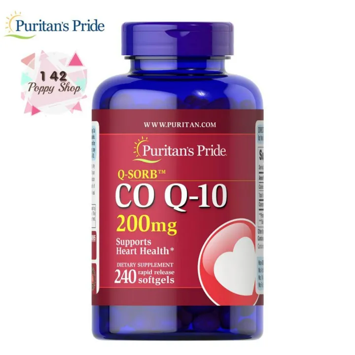 Puritan's Pride Q10 200 mg/ 240 Softgels | Lazada.co.th