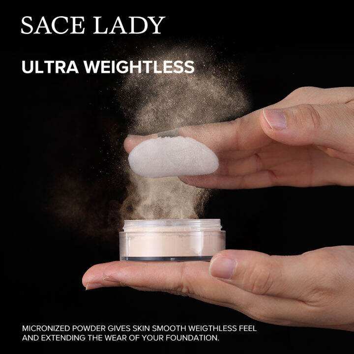 SACE LADY Face powder Matte Finish Oil-Control Long-lasting Smooth 3 ...
