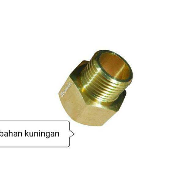Konverter Drat Dalam 1/2" - Ulir Luar 3/8" Pengubah Ubah Thread Reducer ...