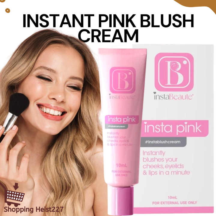 INSTANT PINK- Blush Cream, Eyelid Cheek Lip Cream Lip Tint Make Up ...