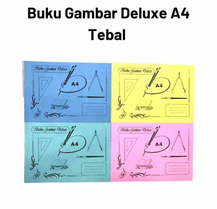 BUKU GAMBAR A4 DELUXE HARGA 1 PCS | Lazada Indonesia