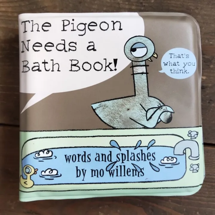 MO Willems The Pigeon Needs a Bath Book! (Bath Book) waterproof brand ...