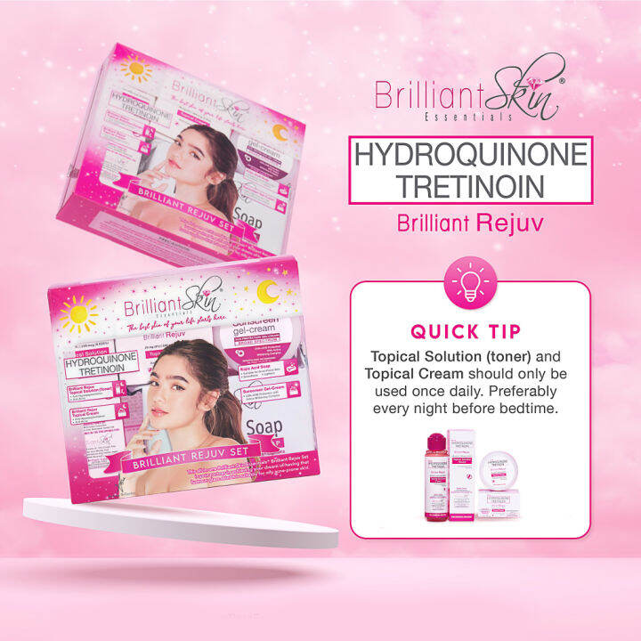 Hot Brilliant Rejuv Set Hydroquinone Tretinoin Andrea Brillantes
