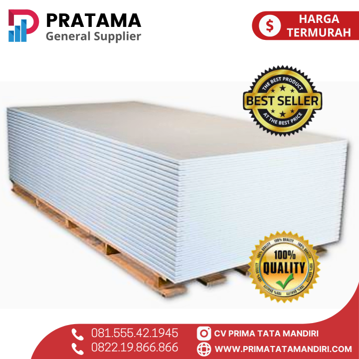 papan / Gypsum Jayaboard / 9 mm 1.20 x 2.40 Meter / Plafon Gypsum ...