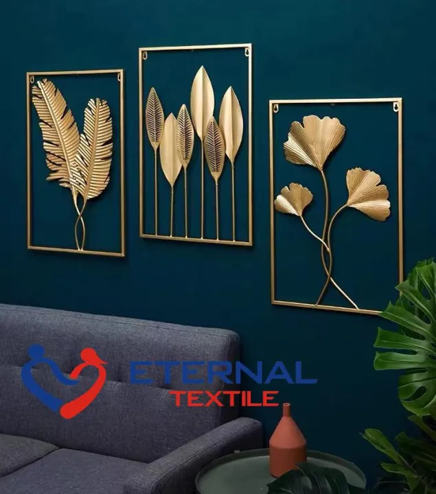 Creative Golden Round Wall Hanging Decoration, Nordic Light Luxury ...