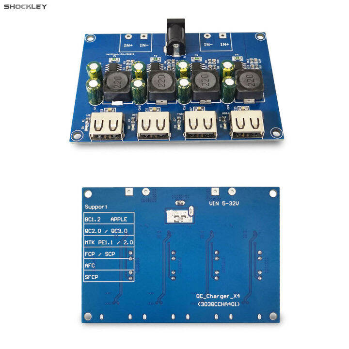 Shockley 4 Way Charging Module 4 Way Fast Charge Module 5-32V to QC3.0 ...