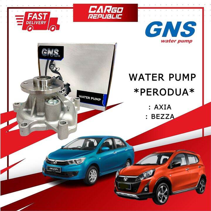 GNS Water Pump Perodua Axia Bezza 1.0 Quality Guarantee 100% Original ...