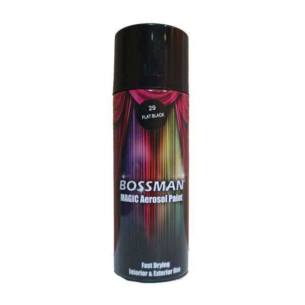 BOSSMAN Magic Aerosol Spray Paint Flat Black (No.29) | Lazada