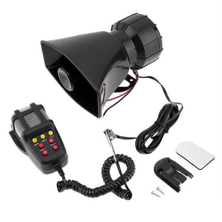 Universal Motorcycle Car Alarm Sound 7 Tone Horn 12V 100W Police Siren ...