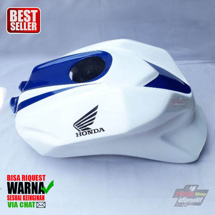COVER TANGKI CB150R OLD KONDOM TANGKI CB150R OLD STREETFIRE BIRU ...