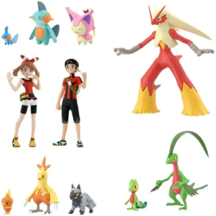 Genuine Pokemon SCALE WORLD 2 Hoenn Region May Brendan Mudkip Treecko ...