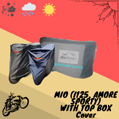 (2XL)MIO WITH TOP BOX (Mxi, Sporty i125, Amore) Motor Cover | Lazada PH