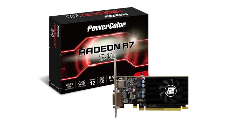 PowerColor 2GB R7 240 64BIT GDDR5 AMD Radeon Graphics Card (AXR7 240 ...