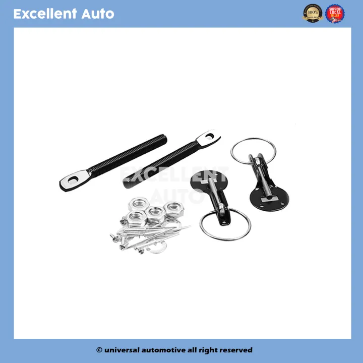 Sparco Universal Alloy Mount Bonnet Tuning Hood Pin Lock Latch Kit Race ...