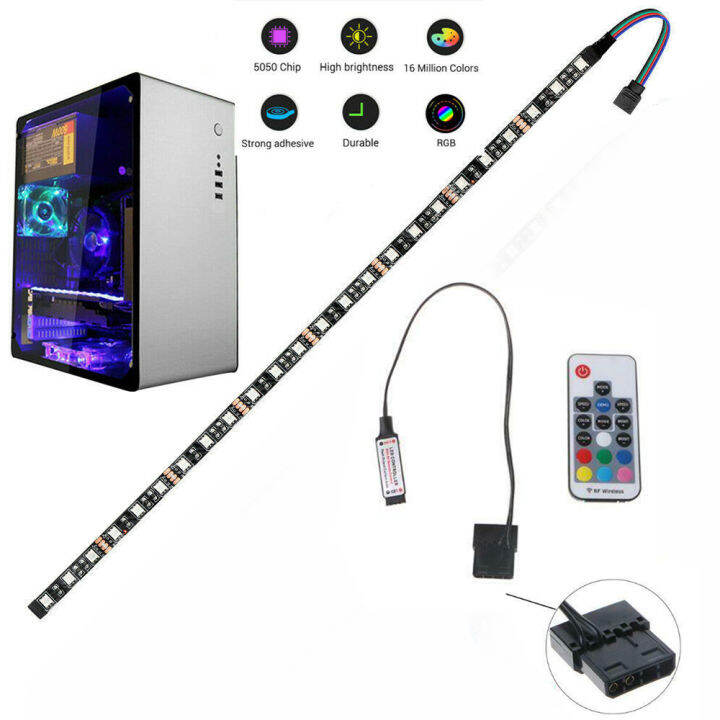 17key RF remote led Strip light RGB ADDHeader for pc case 12V ...