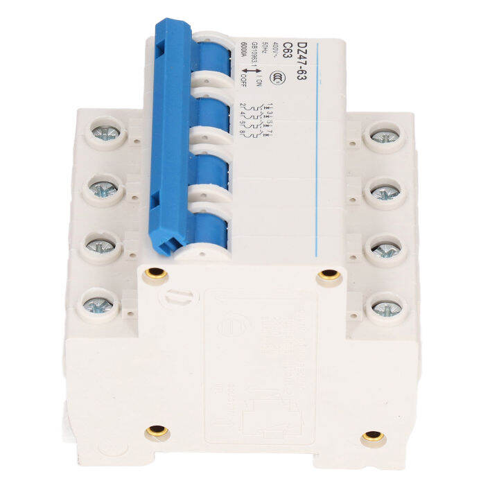 4 Pole Circuit Breaker 63A Current Breaker Protector Circuit Switch For ...