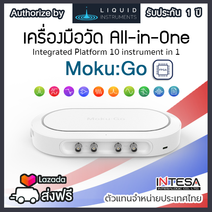 Moku:Go M0 ชุดเครื่องมือวัดสำหรับงานทดลองและวิจัย แบบ All-in-One (10-in-1) | Lazada.co.th