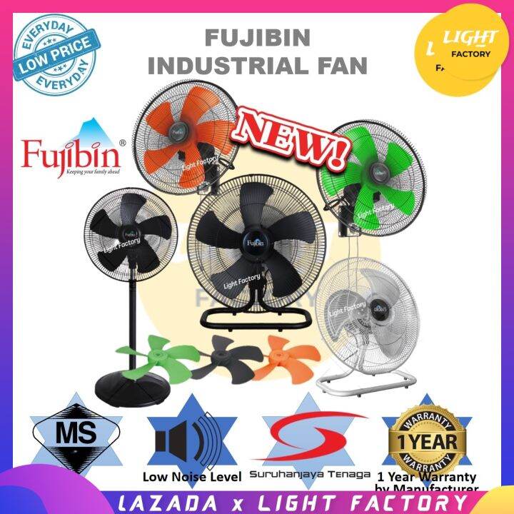 FUJIBIN Heavy Duty Industrial Fan/ Wall Fan/ Floor Fan/ Standing Fan ...