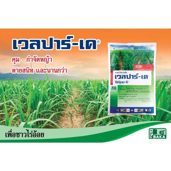 เวลปาร์-เค (Velpar-K®) ไดยูรอน + เฮกซาซิโนน 1 kg. คุมหญ้า ฆ่าหญ้า สาร ...
