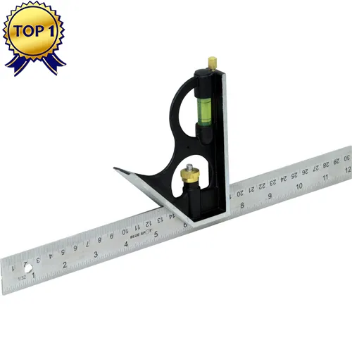 Adjustable Combination Try Square Level Right Angle Leveler 300mm ...