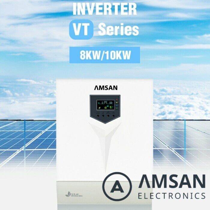 AMSAN Inverter Hybrid 10kVA 12kVA 48V LF PSW MPPT 120A VT Series Solar ...