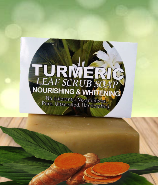 Turmeric Leaf Soap 100g. Whitening and nourishing. Anti-pimples. Anti ...