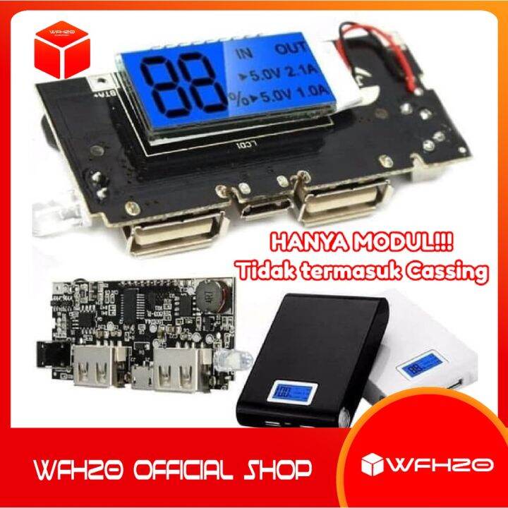 Modul Powerbank 2 Output With LCD 5V 2A Power Bank Dengan LCD Display | Lazada Indonesia