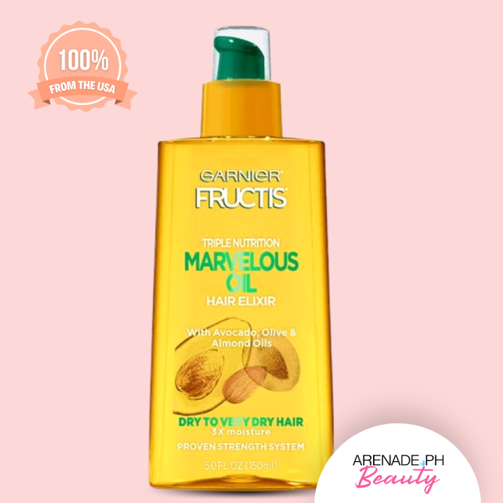 Garnier Fructis Triple Nutrition Marvelous Oil Hair Elixir With Avocado ...