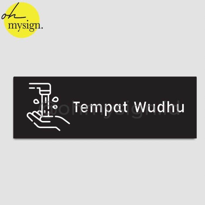 Grosir SIGN BOARD TEMPAT WUDHU | SIGNAGE TEMPAT WUDHU | SIGN WUDHU ...