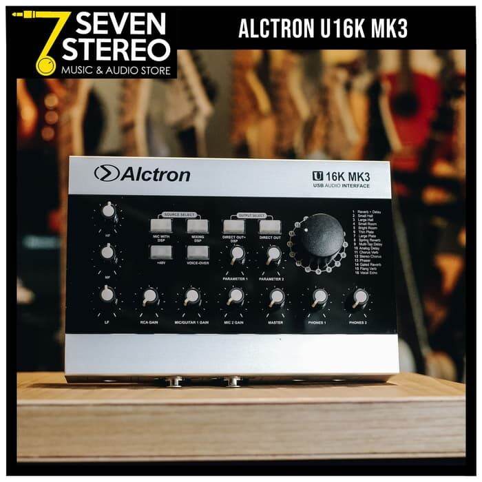 Alctron U16K MK III USB Audio Interface with Multi Effect / Soundcard ...