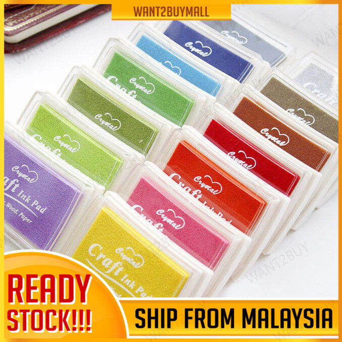 Standard Colourful Single Colour Stamp Pad Ink Pad Fingerprint Art ...
